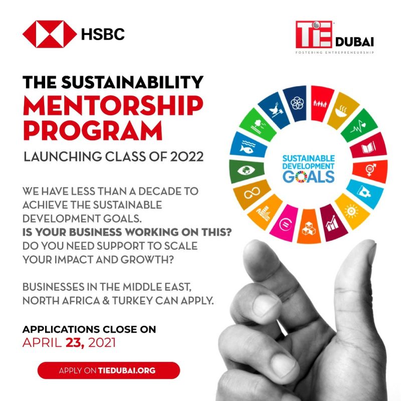 HSBC/TiE Dubai Sustainability Mentorship Program 2022 for Businesses in ...