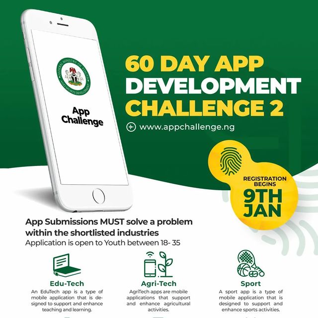 BOI/FMYSD 60-day App Development Challenge (N1M Cash Prize, Laptop ...