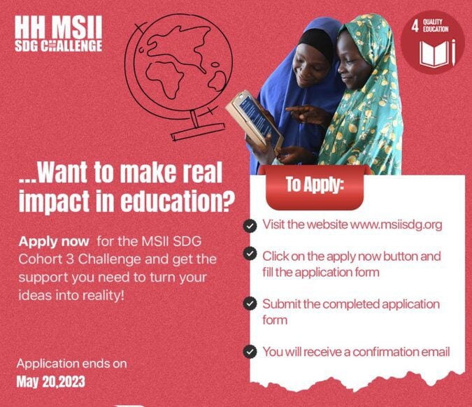 His Highness Muhammad Sanusi II SDG Challenge (Cohort 3) 2023 for ...